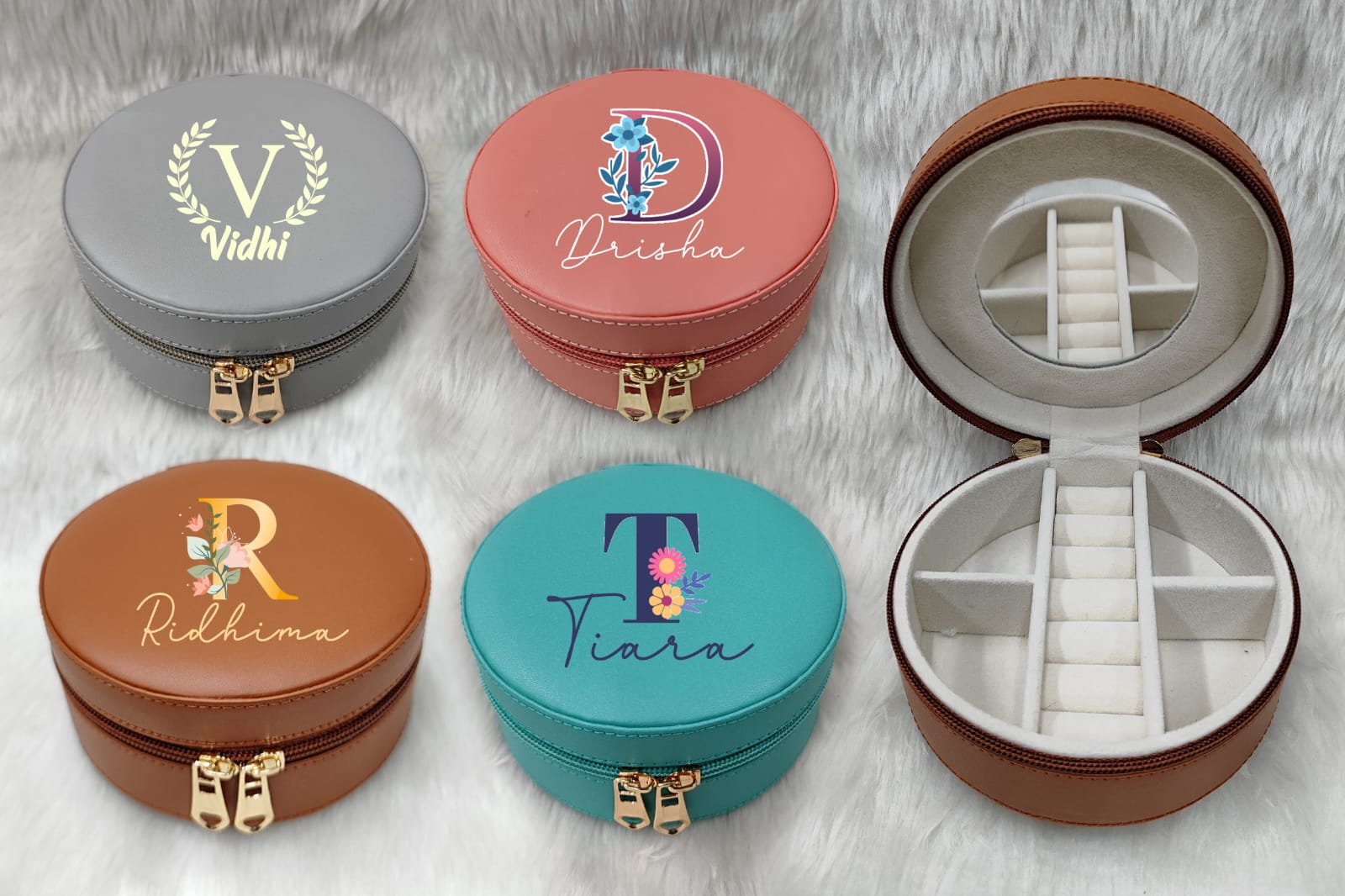 Personalized Round Jewellery Box | TPC Gifts