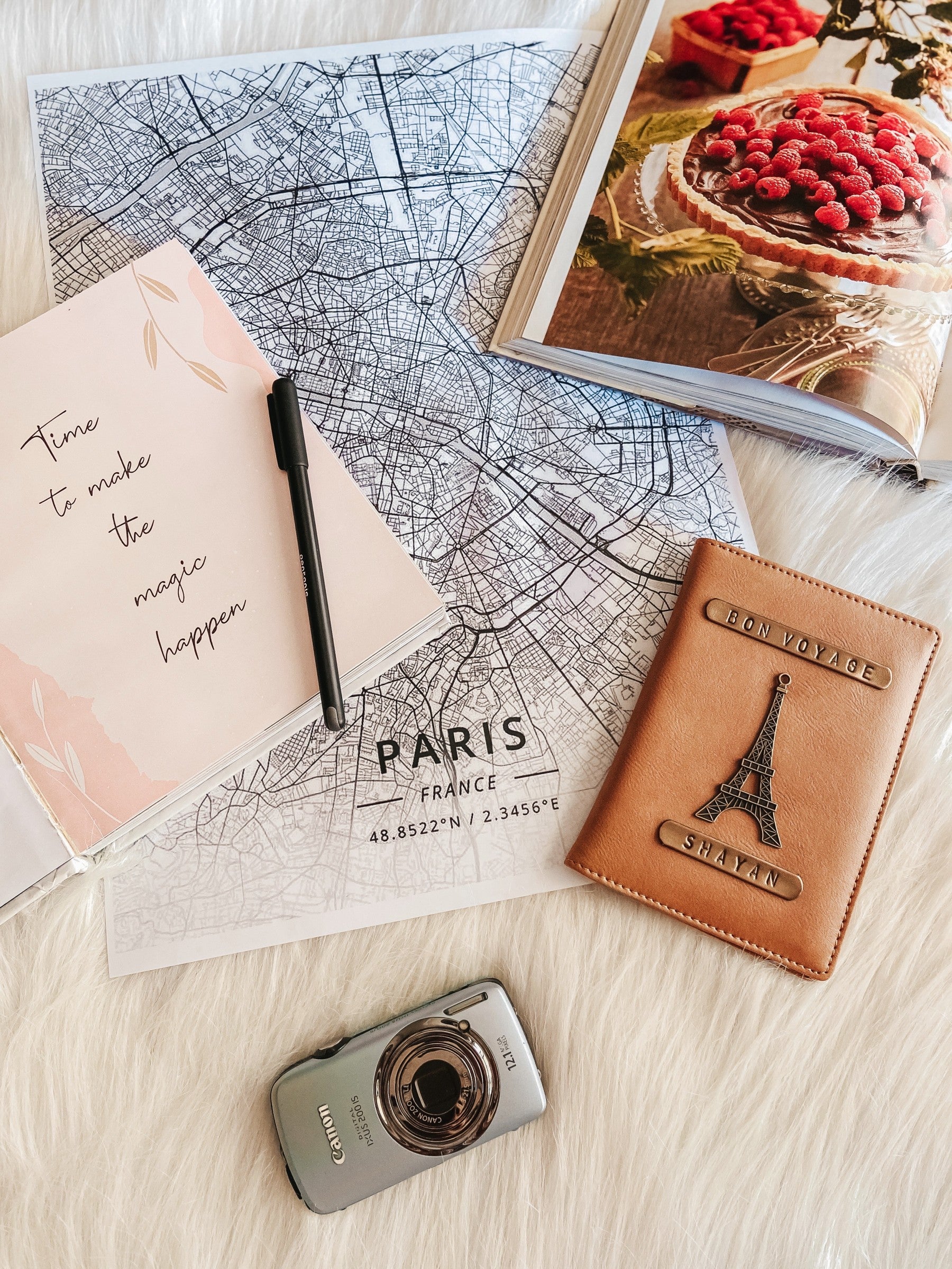 Personalised Sandy Brown Passport Cover | TPC Gifts