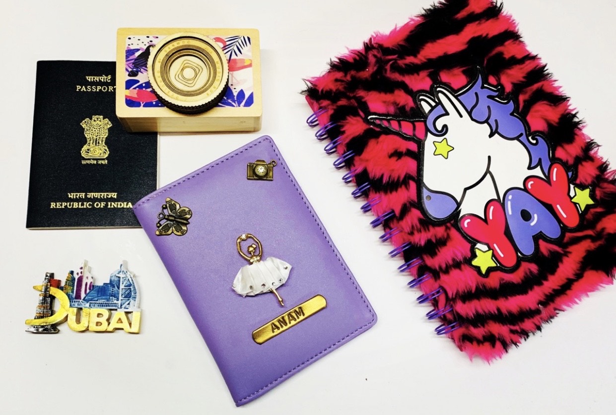 Personalised Purple Passport Cover | TPC Gifts